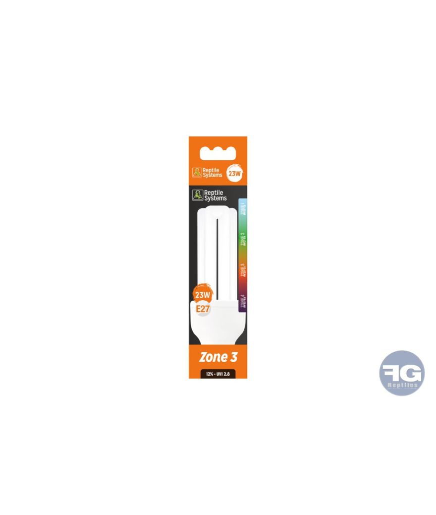 Ampoule UVB Compact Pro 12% Zone de Ferguson 3 23W Reptile Systems