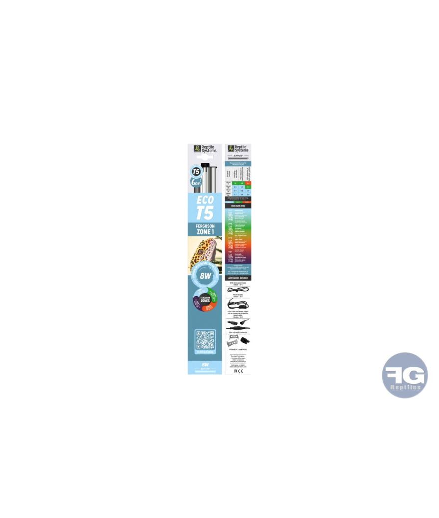 Rampe UVB Eco T5 Unit Zone de Ferguson 1 Reptile Systems