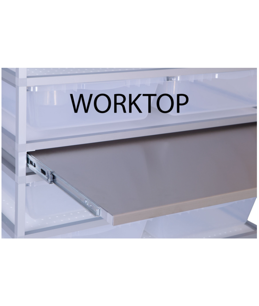 Rack Alurack V70 1 colonne et 10 bacs, chauffage inclus - FG reptiles