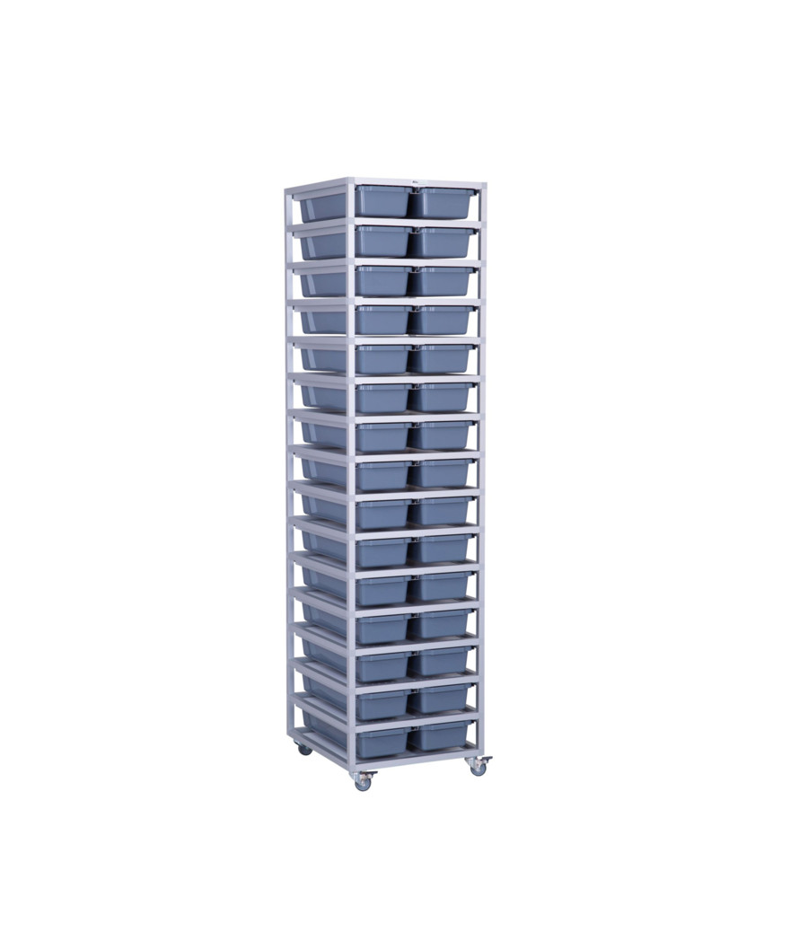 Racks Aluracks LP19 - 2 colonnes - 15 niveaux - FG reptiles